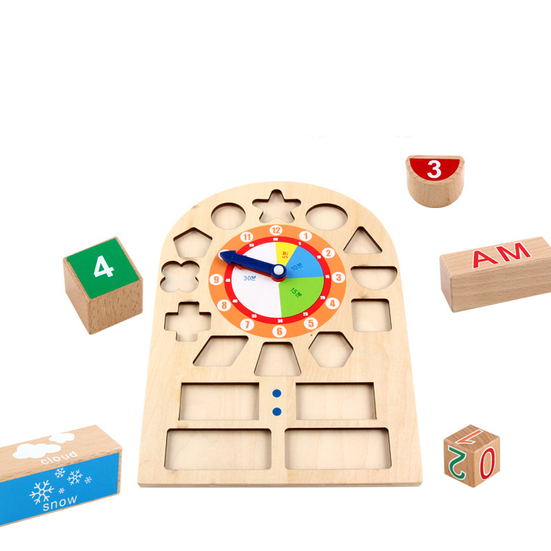 Wooden Digital Clock Building Blocks - Buy Wooden Clock Building Blocks ...